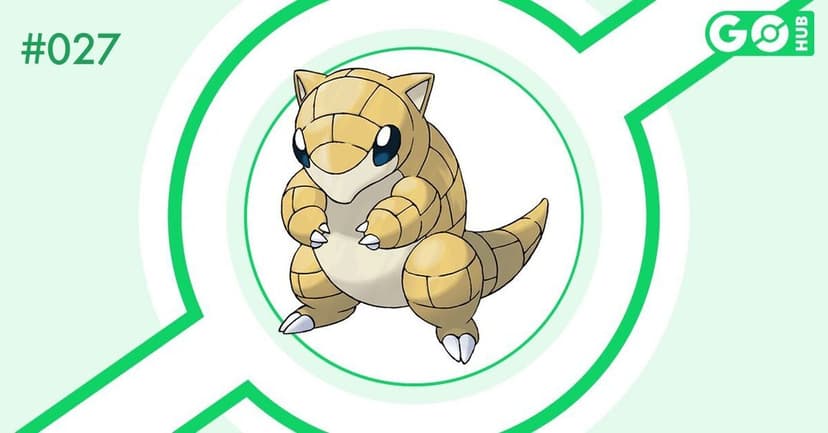Sandshrew (Pokémon GO) - Best Moveset, Weakness, Counters, Shiny