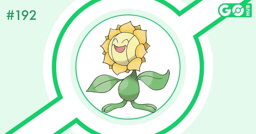 Sunflora (Pokémon GO) - Best Moveset, Weakness, Counters, Shiny