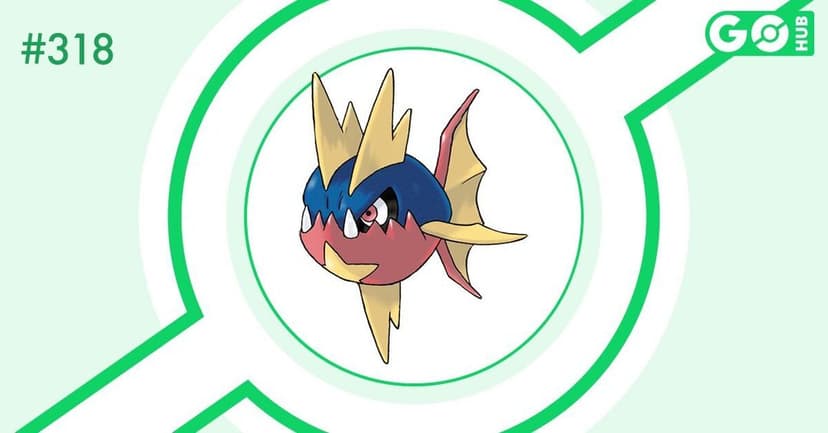 Carvanha (Pokémon GO) - Best Moveset, Weakness, Counters, Shiny