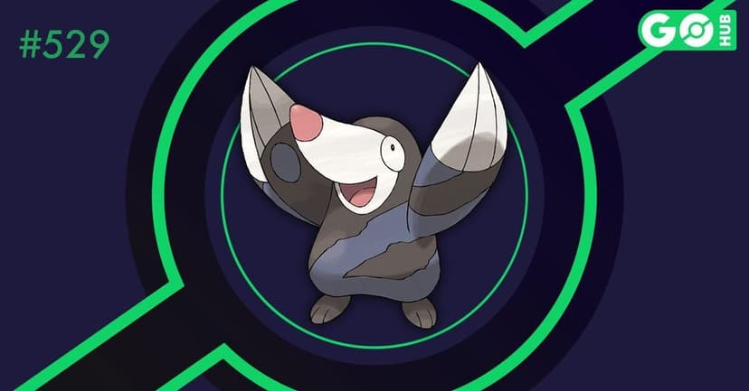Drilbur (Pokémon GO) - Best Moveset, Weakness, Counters, Shiny