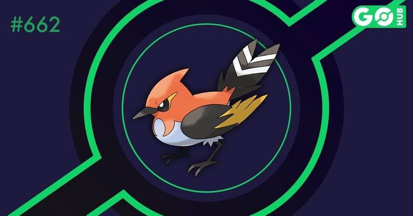 Fletchinder (Pokémon GO) - Best Moveset, Weakness, Counters, Shiny