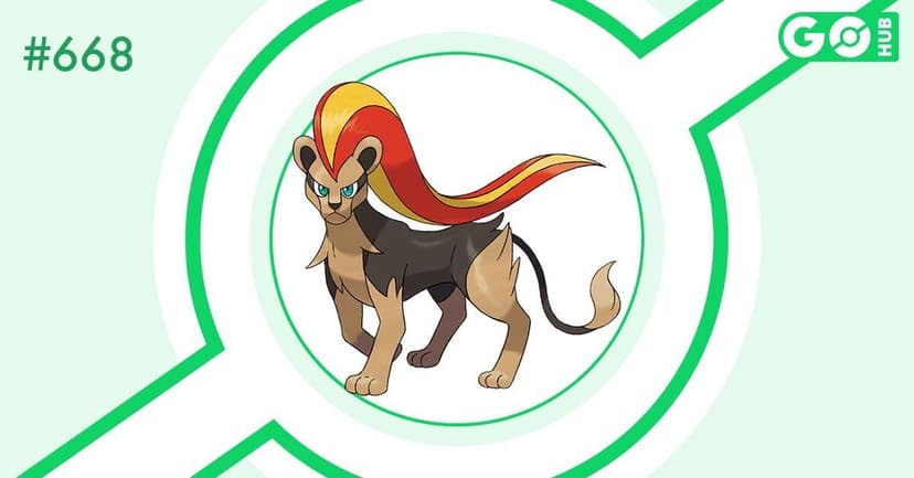 Pyroar (Female) (Pokémon GO) - Best Moveset, Weakness, Counters, Shiny