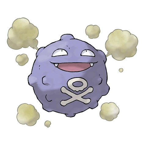 Koffing - Mejor combinación de ataques, contrincantes, PC máximo, forma ...